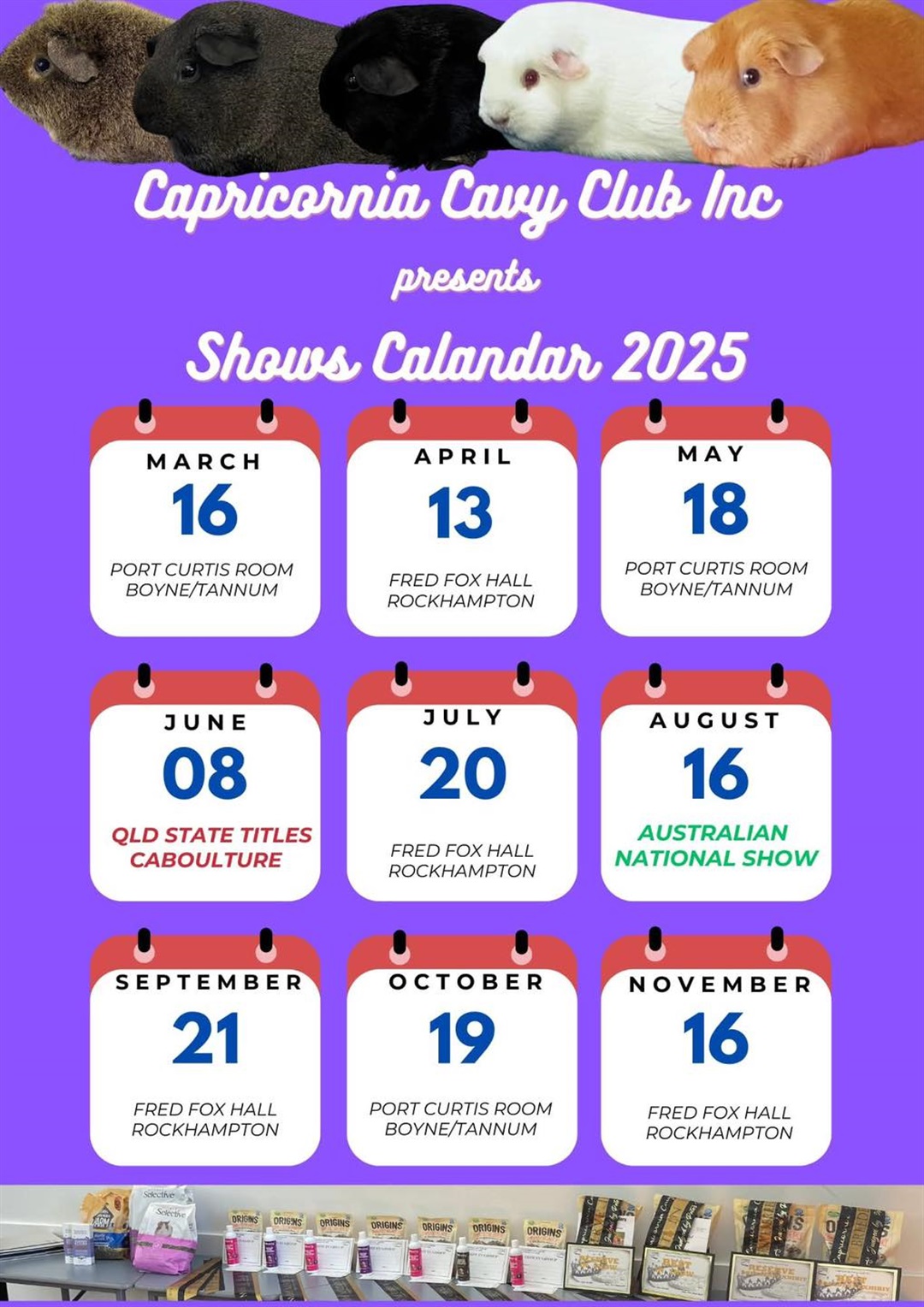 Capricornia Cavy Club - Guinea Pig Show | Gladstone Regional Council