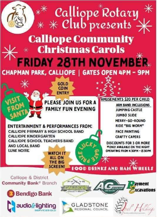 Calliope Christmas Rotary Carols 2025 | Gladstone Regional Council